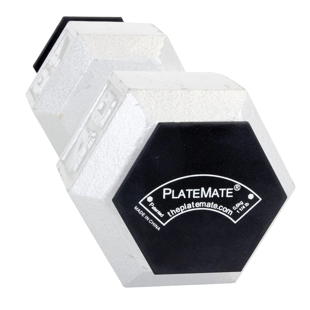 PlateMate 1 25 LB Magnetic Hex Dumbbell Weights Pair Northern Fitness platemate-1-25-lb-magnetic-hex-dumbbell-weights-pair-northern-fitness