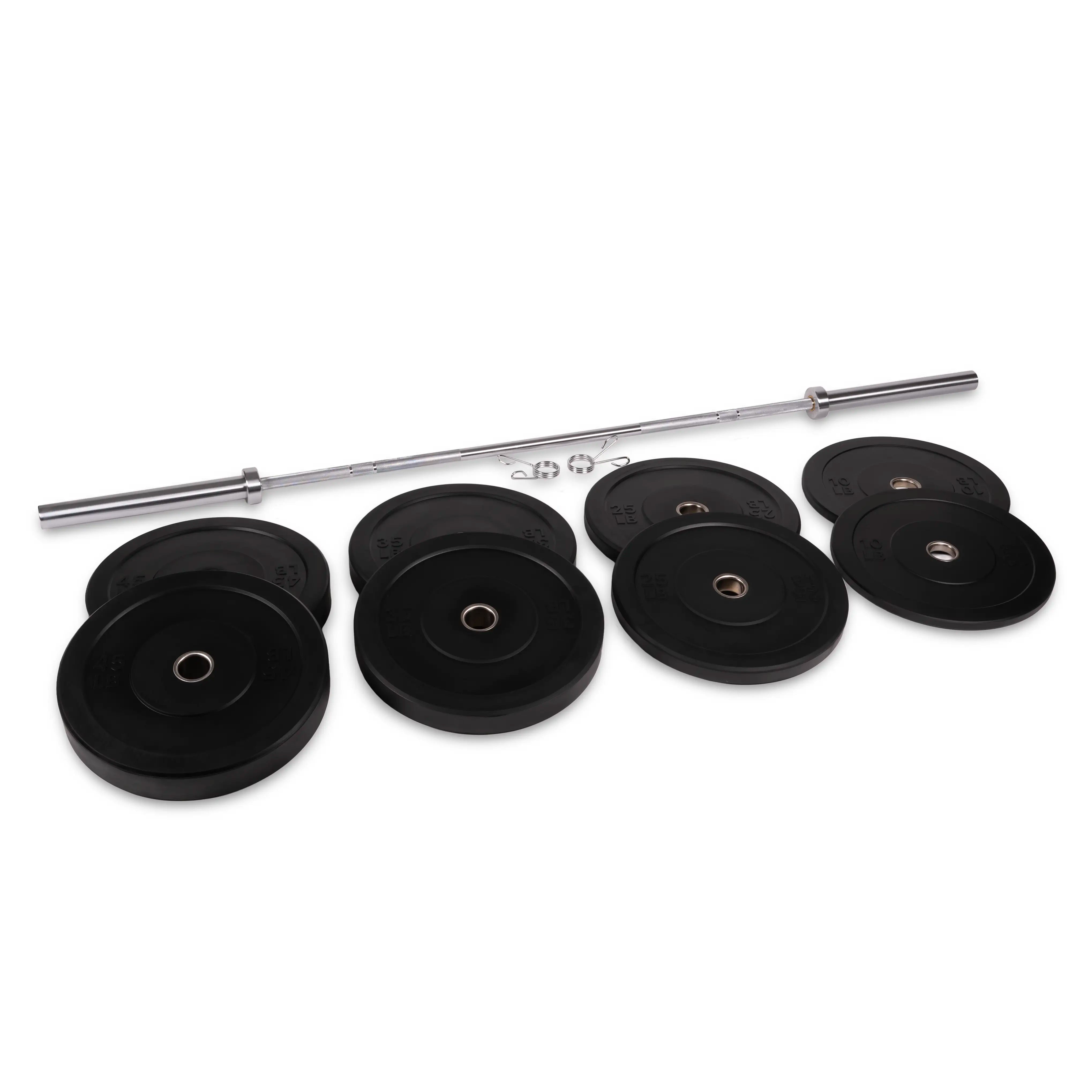 Rubber HD Olympic Bumper Plate + Bar Set – Northern Fitness